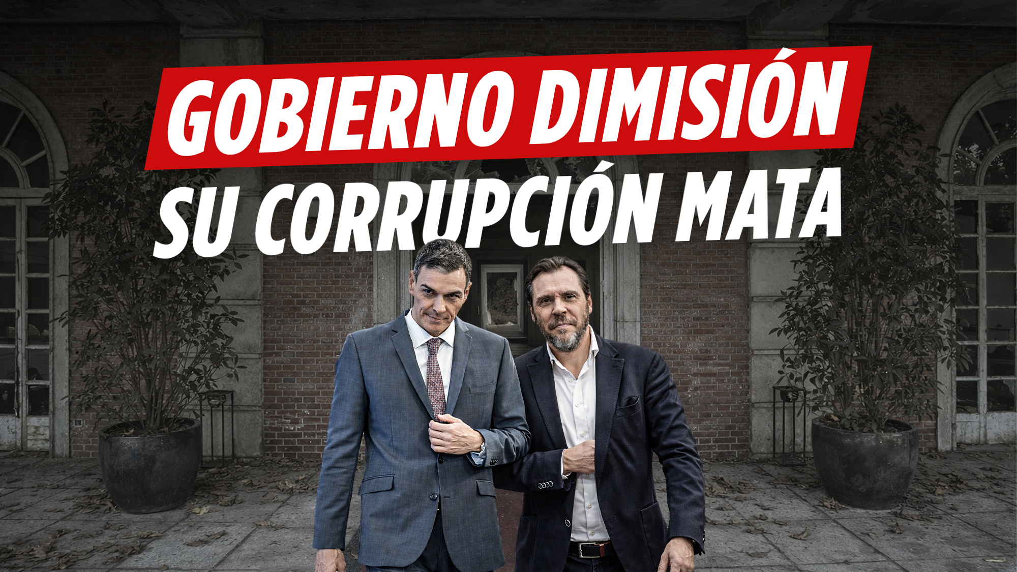 Su corrupción mata. Gobierno dimisión: ¡Cese de Óscar Puente YA!